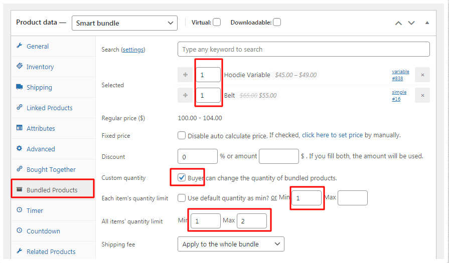 Smart Bundles & WPC Variation Swatches – WPClever Document