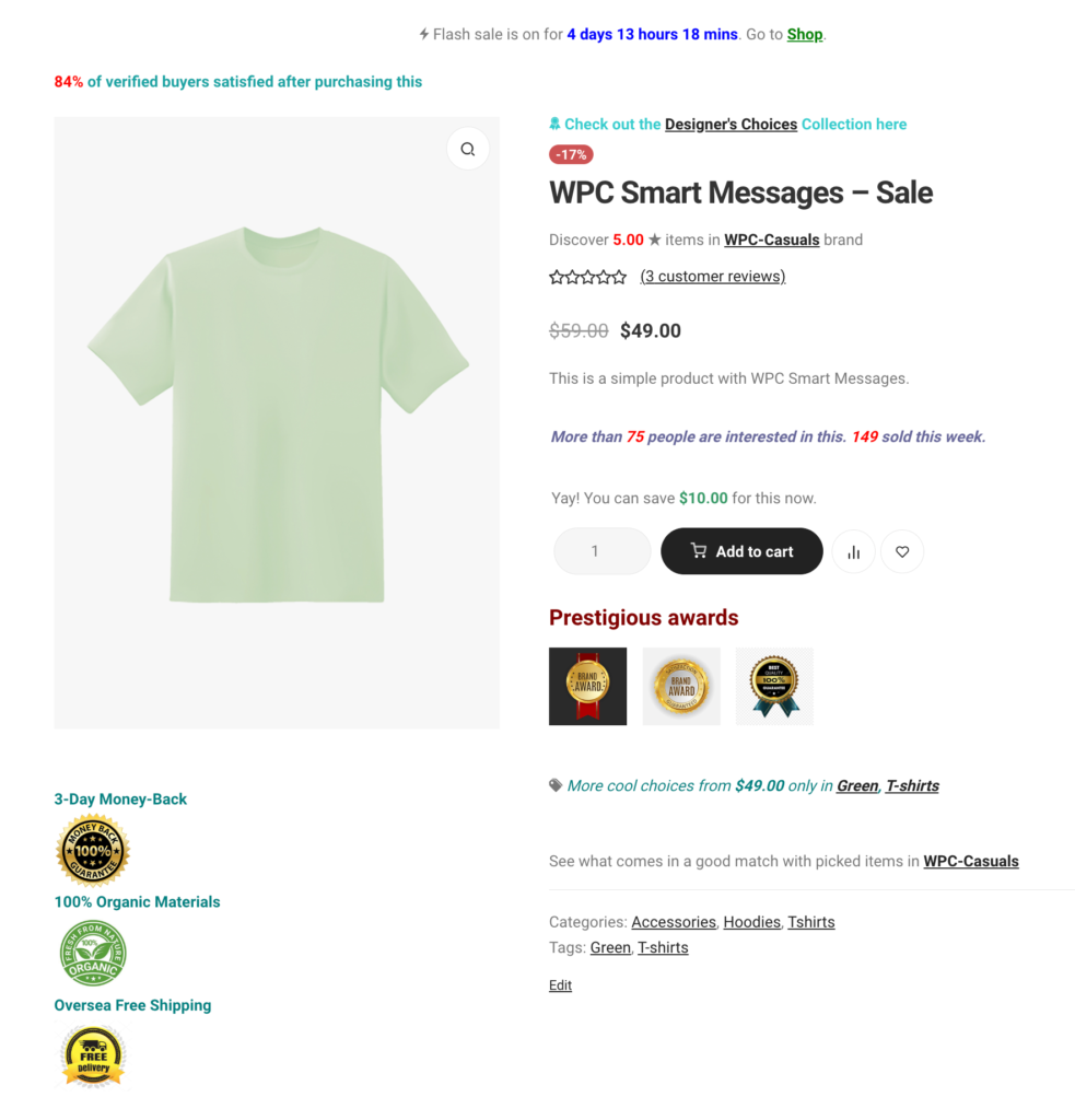 3. Practical Examples of Messages – WPClever Documentations