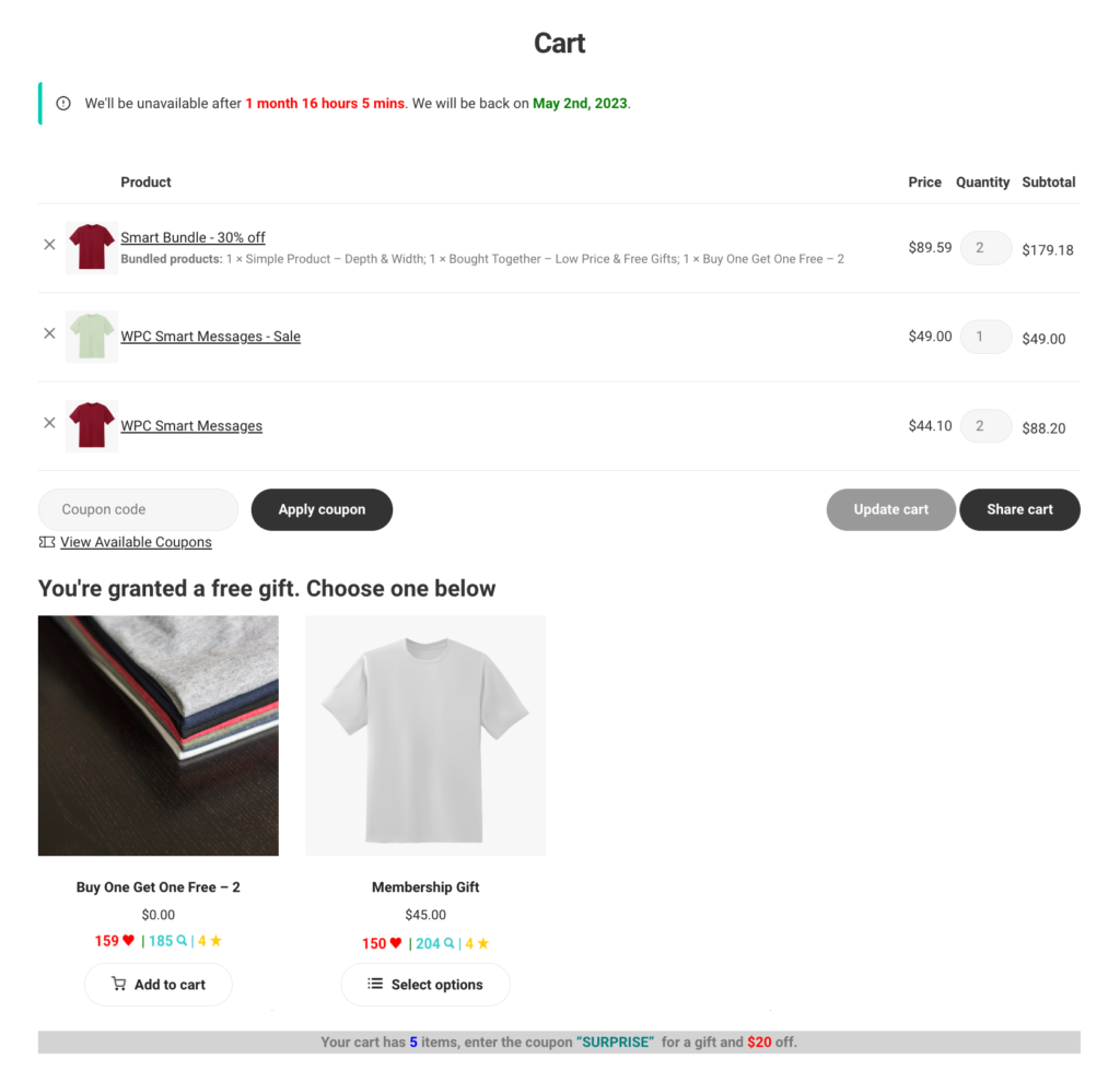3. Practical Examples of Messages – WPClever Documentations